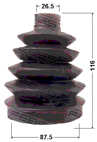 Boot Outer Cv Joint Kit Pvc 87.5X116X26.5 Fits Toyota 04427-02240 ...