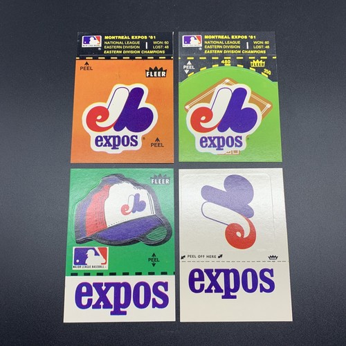 Complete 1982 Fleer Sticker Team Set - Montreal Expos #1 | eBay