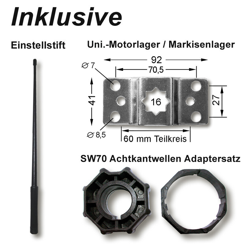Rolladen Motor 80Nm Rolltor Rolltormotor RolltorantriebMotor ...
