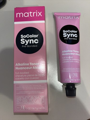 Matrix So Color Sync Alkaline Toner Demi 3VV Darkest Brown Violet ...