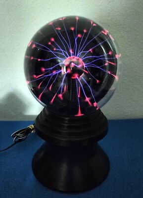 Electro Ball Plasma Lamp, With Sound Activated Sensor, Includes Power ...