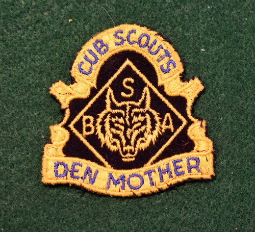BOY SCOUT c. 1950's DEN MOTHER PATCH - FELT - CUT EDGE - FREE SHIPPING ...