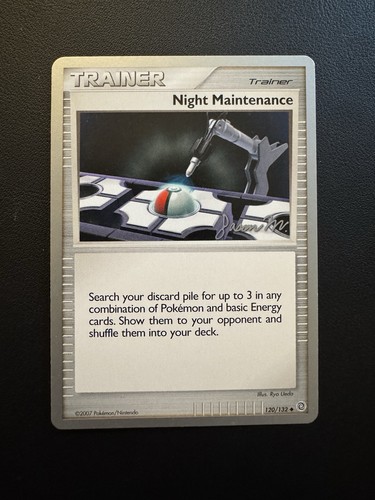 POKEMON TCG NIGHT MAINTAINENCE 120/132 D&P SECRET WONDERS 2009 WORLD ...