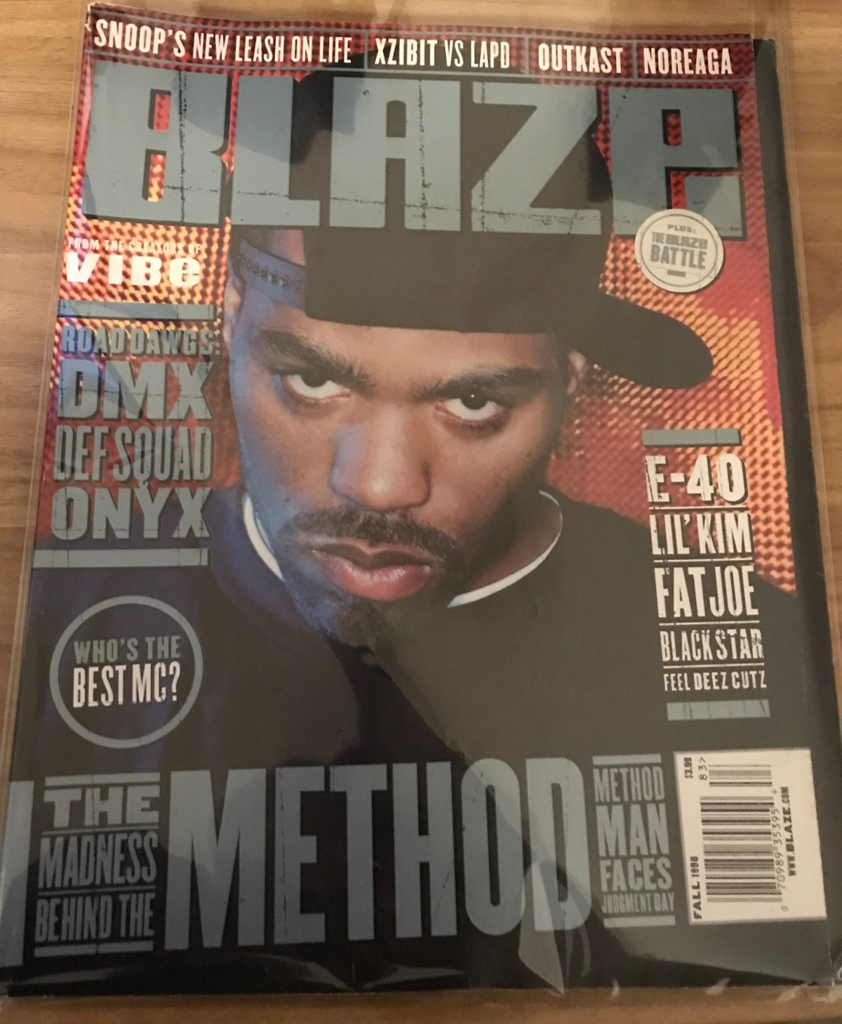 Blaze Magazine Fall 1998 Vibe Method Man DMX Snoop Xzibit Outkast Hip ...