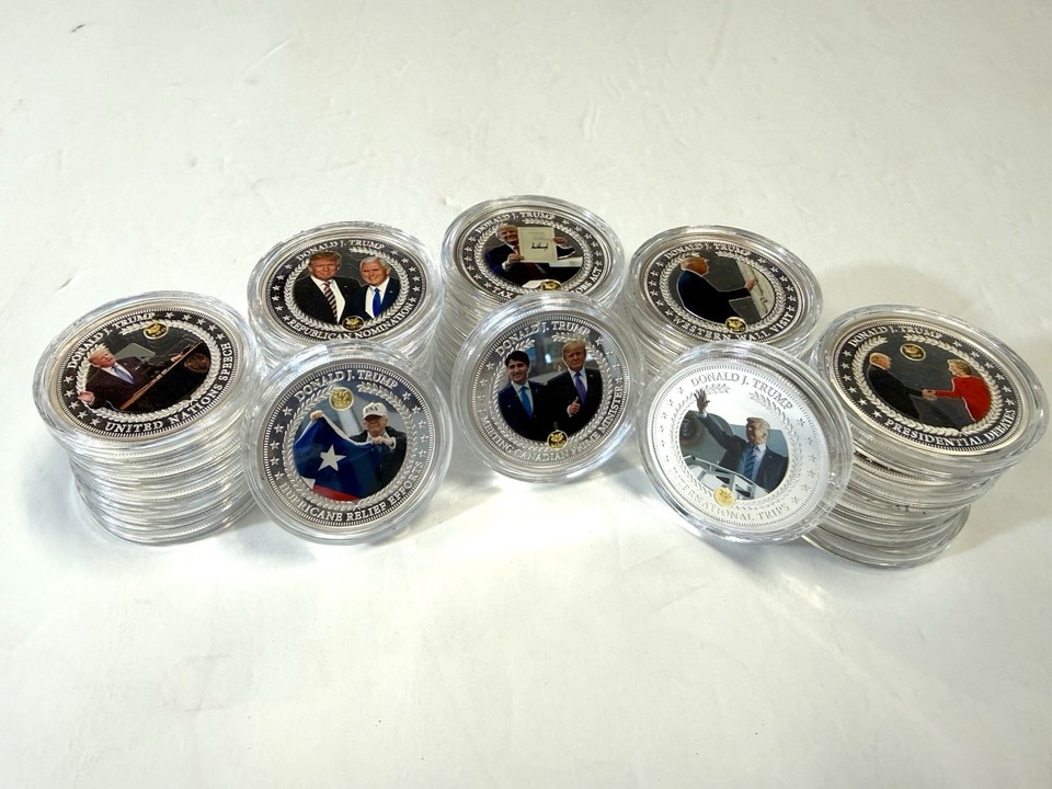 Donald J. Trump Commemorative Coin Collection Lot of 28 Bradford ...