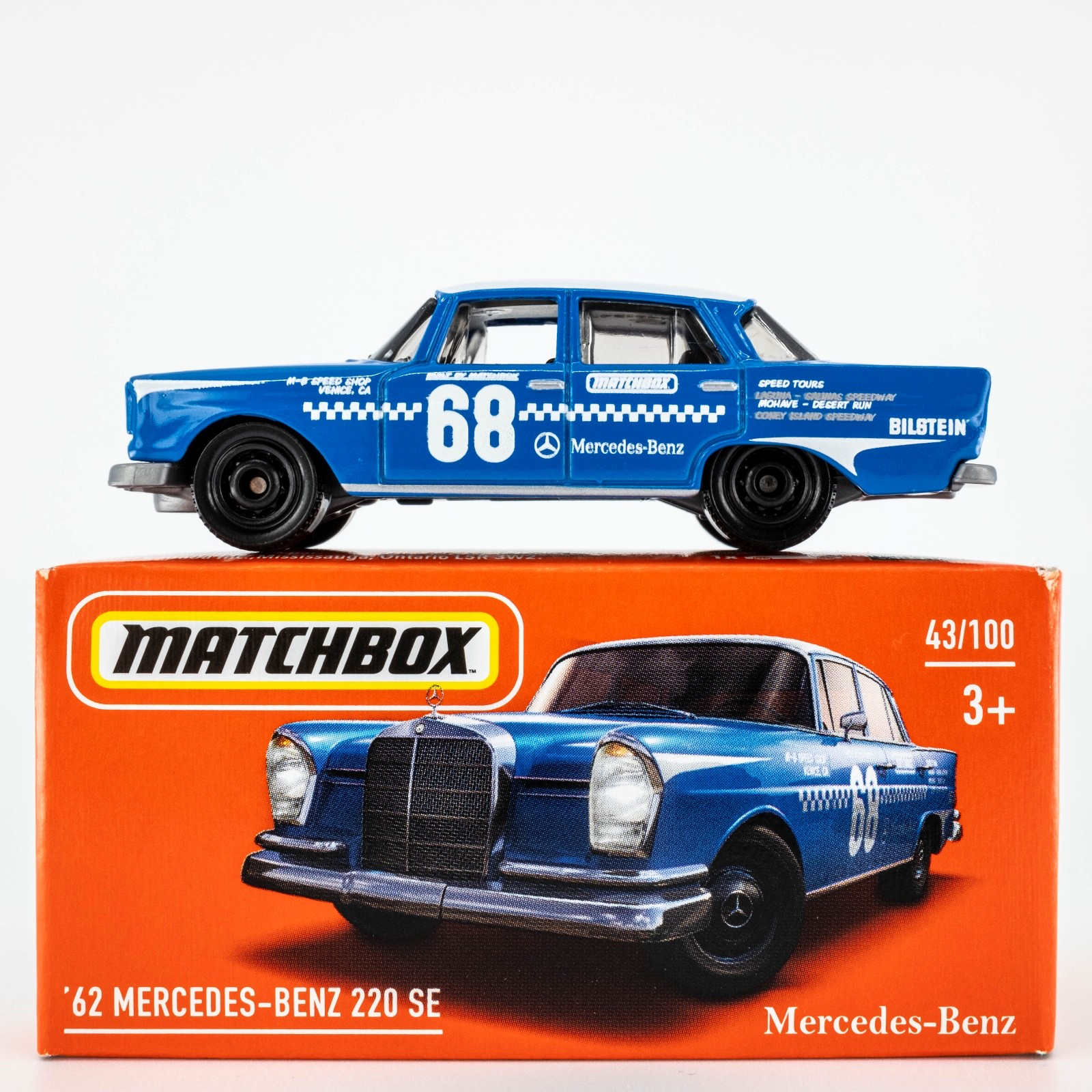 2021 Matchbox Power Grabs #43 '62 Mercedes-Benz 220 SE BLUE | FSB | eBay