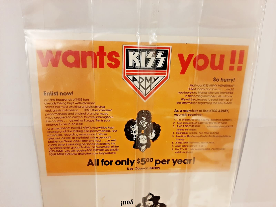 KISS Original 1977 Love Gun Era Water Transfer Tattoos + Merchandise ...