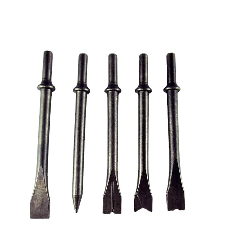 5pcs Air Hammer Punch Chipping Bits Tool 0.39'' Shank Pneumatic Chisel ...