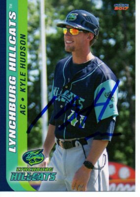 Kyle Hudson 2017 Lynchburg Hillcats Signed Card | eBay