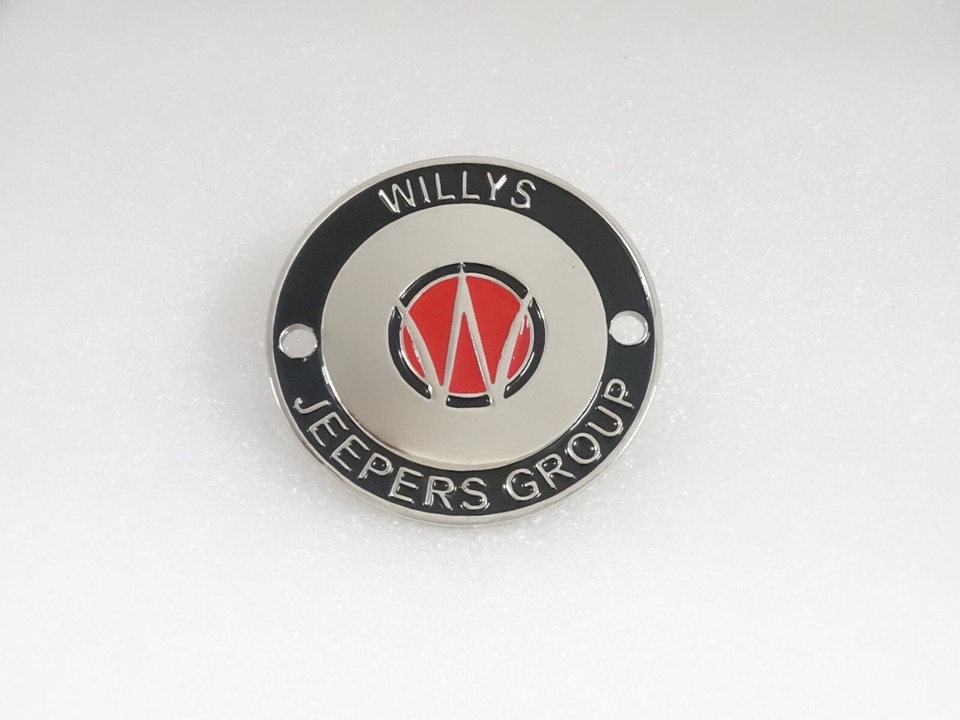 BADGE EMBLEM MONOGRAM FOR VINTAGE WILLYS JEEPERS GROUP #V343-8 | eBay