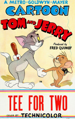 Tee For Two - Tom And Jerry - 1953 - Cartoon Magnet | eBay