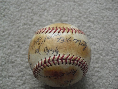 Vintage Unknown Team Players Signed Red Lace Wilson Baseball Ball #3 | eBay