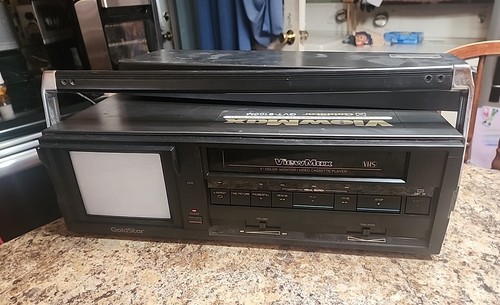 Viewmax VHS Player Gold Star Color Monitor GVT-9100m Not Fully Working ...