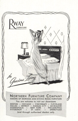 1947 Rway Furniture: Bedroom Vintage Print Ad | eBay