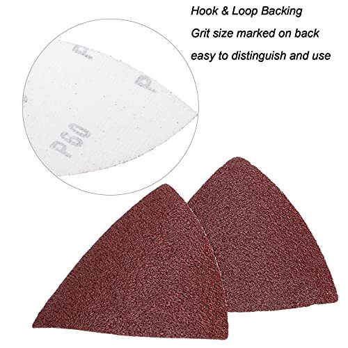 Triangle Sanding Pads Detail Sander Sandpaper for Oscillating 3-1/8 ...