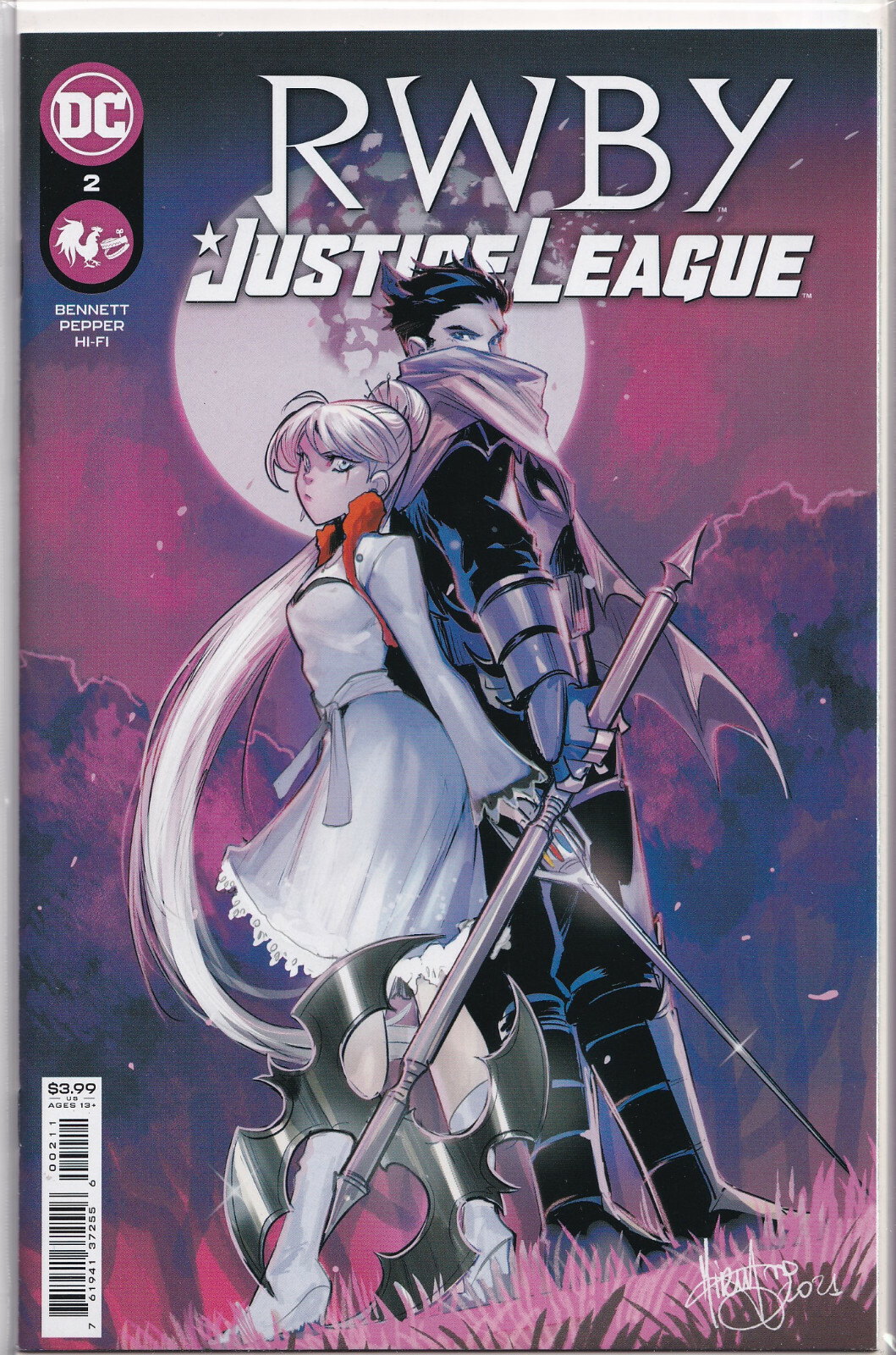 RWBY/JUSTICE LEAGUE #2 (MIRKA ANDOLFO VARIANT) COMIC BOOK ~ DC Comics ...