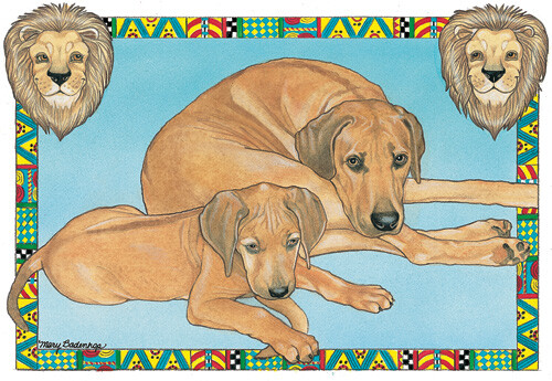 Rhodesian Ridgeback Birthday Card 5 x 7 with Envelope | eBay