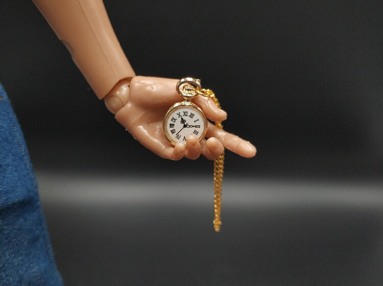 1/6 Scale Gold Color Pocket Watch Model Vintage Watch for 12" Body ...