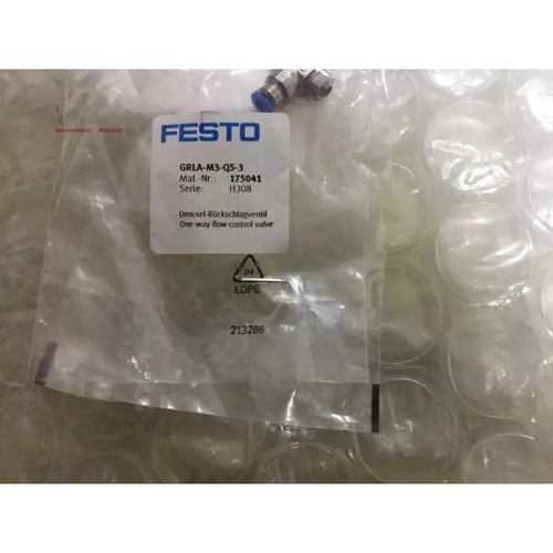 New GRLA-M3-QS-3 Festo 175041 Fast Shipping One-way flow control valve ...