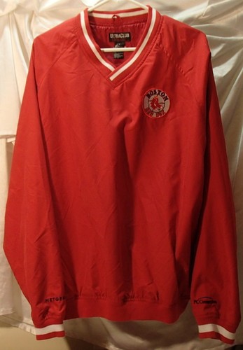 Boston Red Sox Windbreaker Baseball Pullover Mens Size Large ...