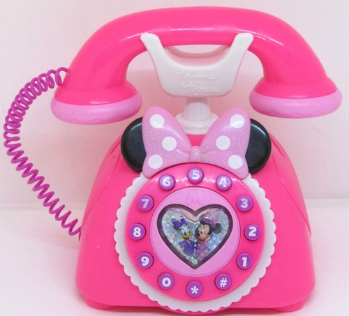 DISNEY Minnie Mouse TALKING PHONE LIGHT UP Works. | eBay