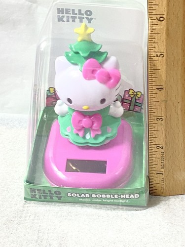 Hello Kitty Sanrio Christmas Holiday Solar Bobble Bobblehead Figure New ...