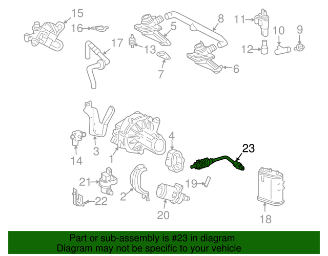 Mercedes-Benz 0015407617 Genuine OEM Factory Original Oxygen Sensor for ...