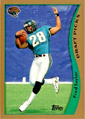1998 Topps Draft Picks #152 Fred Taylor RC ROOKIE Jacksonville Jaguars ...