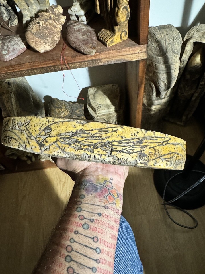 Alien Carved Stone/ Tula De Allende- UFO-Spaceship | eBay