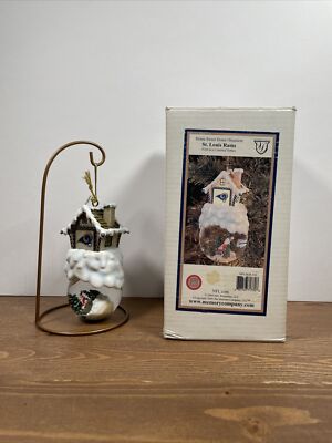 ST. LOUIS RAMS GLASS FOOTBALL CHRISTMAS/HOLIDAY ORNAMENT | eBay