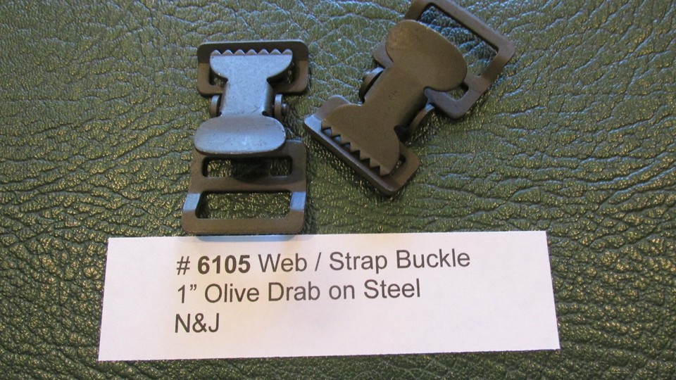 WEBBING BUCKLES North & Judd USA new 1/2" to 2" WEB BUCKLES Vintage ...
