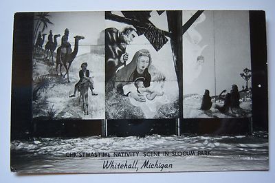 Christmastime Nativity Scene in SLOCUM PARK, WHITEHALL, MICHIGAN ...