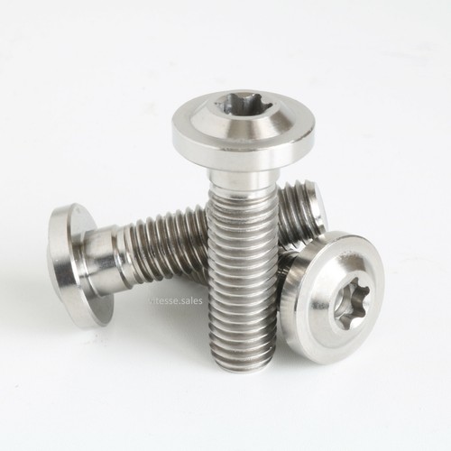 M10 x 35mm Bolts Titanium Low Profile Flange Bolt Metric Torx T45 M10 ...
