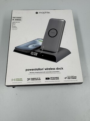 mophie Powerstation Wireless Charging Dock with Removable 10,00mAh ...