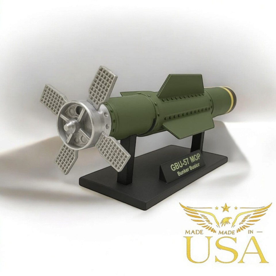 GBU-57 Massive Ordnance Penetrator 1:32 scale model-US Air Force Bunker ...