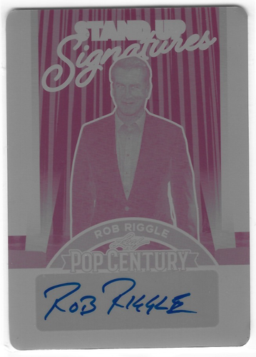 2023 LEAF POP CENTURY ROB RIGGLE SIGNATURES MAGENTA PRINTING PLATE 1/1 ...