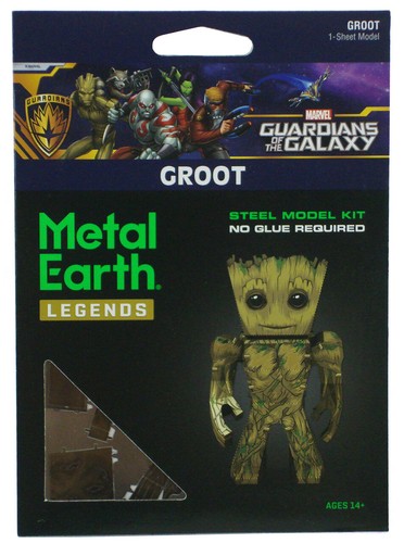 Metal Earth Legends Groot 3D Steel Model Kit Marvel Guardians Of The ...