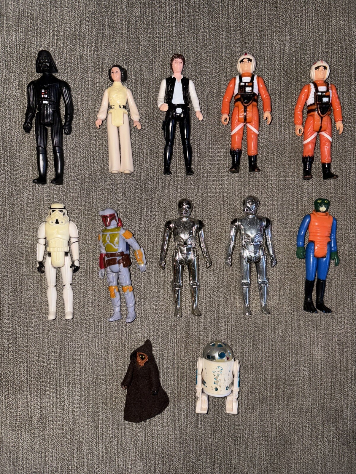 Vintage Kenner Star Wars Action Figure Lot Of 12 Figures 1977-1983 ...
