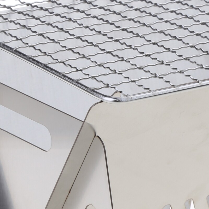 Folding Stainless Barbecue Furnace Grill Camping BBQ Tourist Kitchen ...