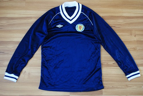 SCOTLAND NATIONAL TEAM 1982/1985 HOME FOOTBALL SHIRT JERSEY VINTAGE ...