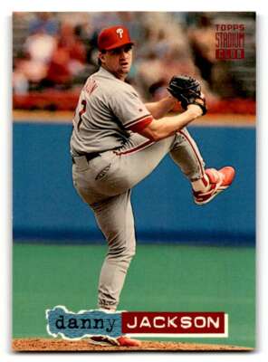 1994 Stadium Club #296 Danny Jackson Philadelphia Phillies Baseball ID ...