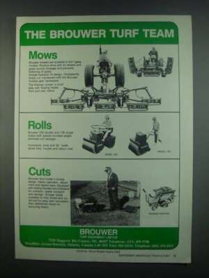 1984 Brouwer Ad - Mowers, 203 &130 Rolls and Sod Cutter | eBay