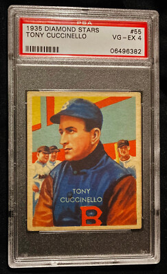 1935 1934-1936 Diamond Stars Tony Cuccinello PSA 4 Brooklyn Dodgers ...