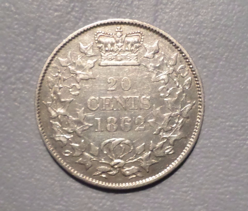 CANADA NEW BRUNSWICK COIN 20 CENTS 1862 XF+ | eBay