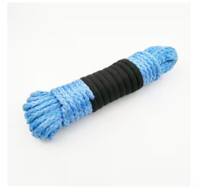 Winch Rope BLUE HAWK 1/4"x55ft Polypropylene Rope - Polyester 1200LB | eBay