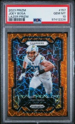 2023 NFL Panini Lazer Prizm #157 Joey Bosa LA Chargers PSA 10 POP 1 | eBay