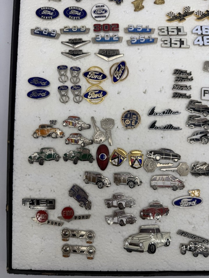 Huge Lot Of 140 Vintage Car Lapel Pins, Hat Pins Mixed Lot w/backs | eBay