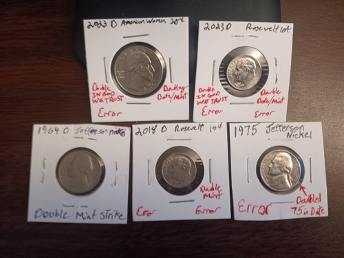 error coins old us money currency defects doubling mint mintage old ...