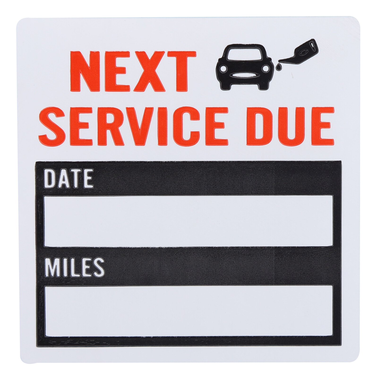 150 Oil Change Service Reminder Stickers: NEXT REFUEL SERVICE DUE DATE ...