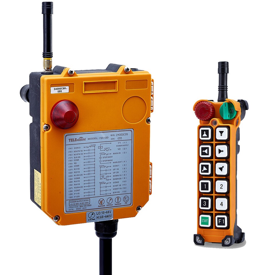 11 Channels Crane Hoist Two Step Industrial Wireless Radio Remote ...